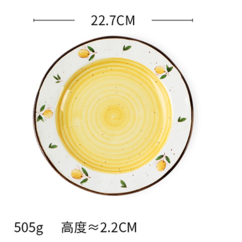 Home ceramic tableware western food deep/shallow d... – Vicedeal