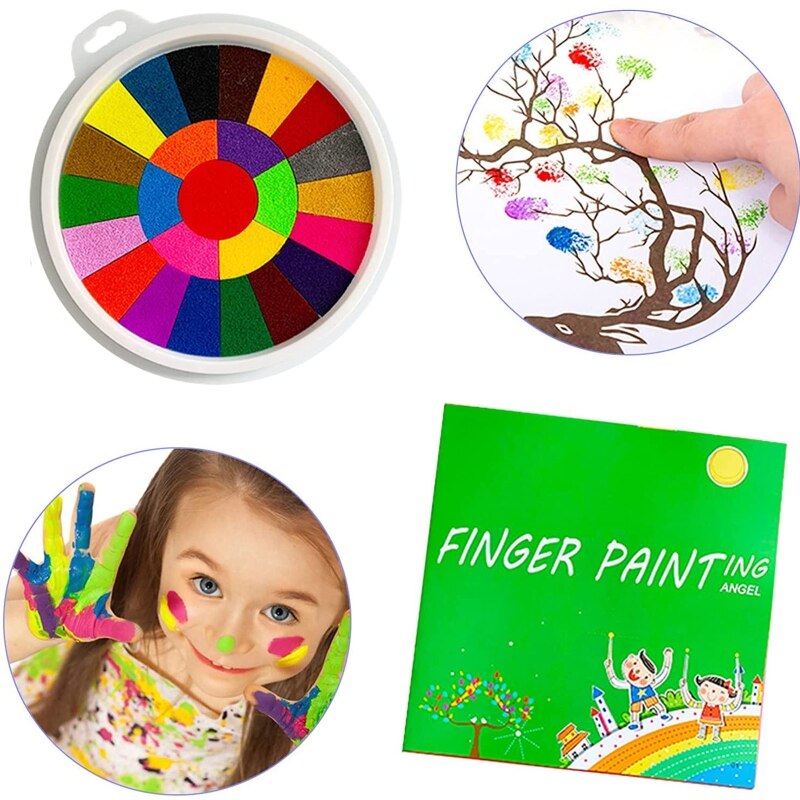 Finger Painting Kit with Painting Book, Non Toxic ... – Vicedeal