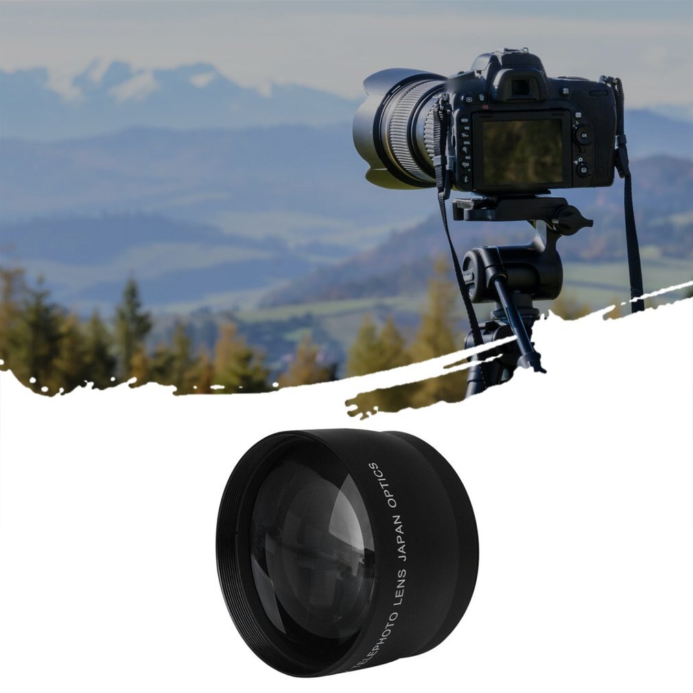 58Mm 2X Double Camera Teleconverter Lens Wide Angl... – Grandado