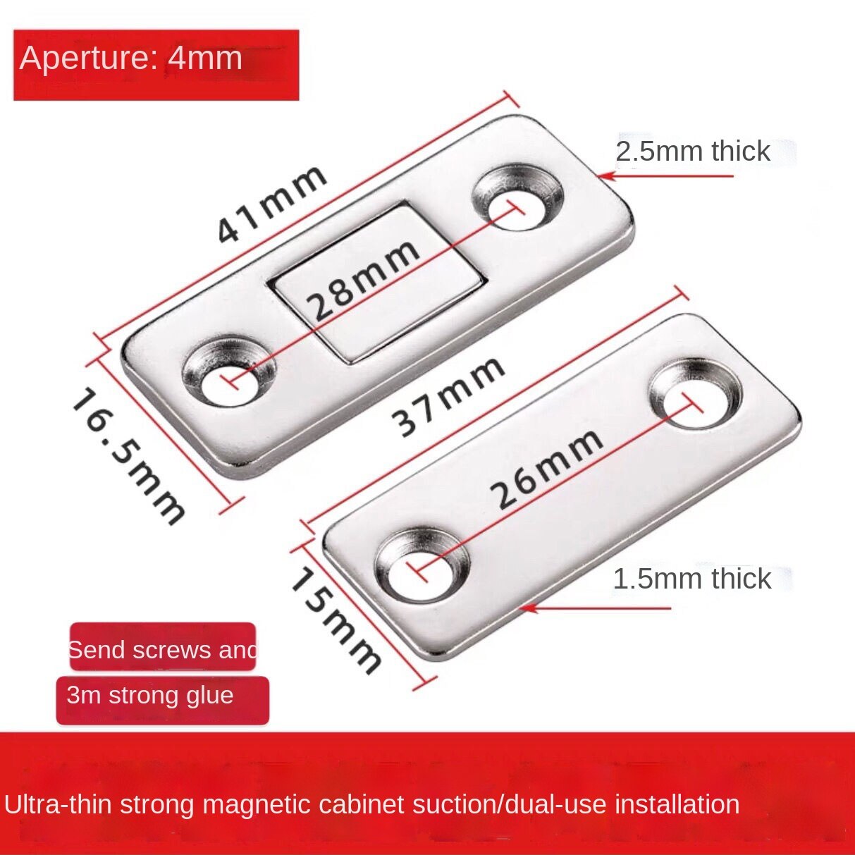 Invisible Hole Free Door Suction Ultra-thin Push-p... – Vicedeal