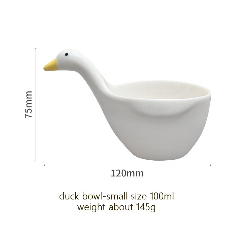 Ceramic Cute Duckling Bowl Small Sauce Bowl Season... – Grandado