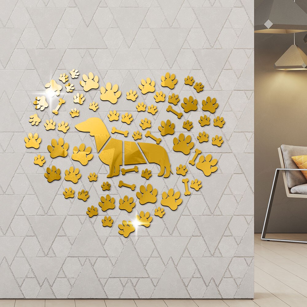 Dackel Hund Rasse Wth Knochen Spiegel Wirkung Acry... – Vicedeal