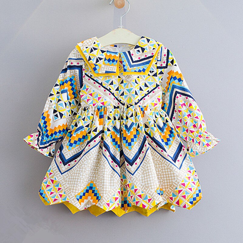 spring children girls bohemian style good long sle... – Grandado