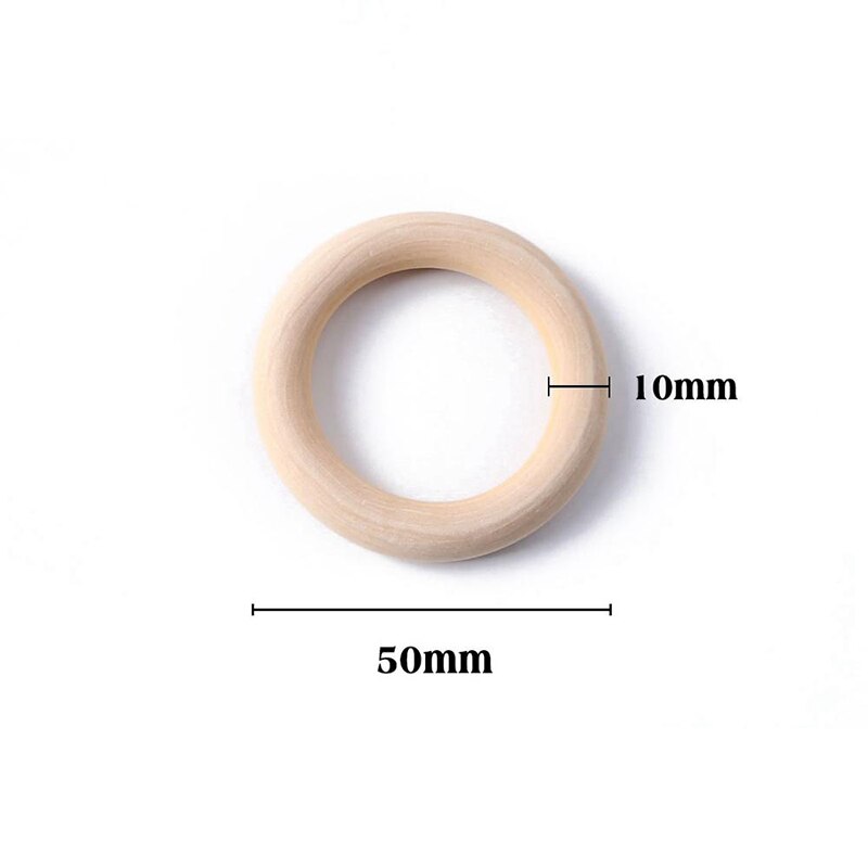 10PC 25mm, 40mm, 50mm Maple Wood Ring Handmade Woo... – Grandado