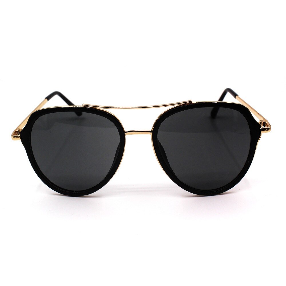 Classicl Vintage Oversized Pilot Sunglasses Women Men Brand Metal Frame