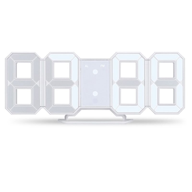 3D LED Wall Clock Modern Digital Alarm Clock Displ... – Grandado