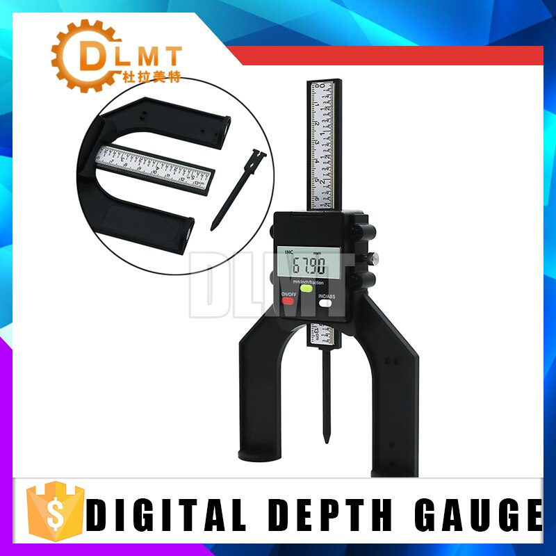 1PCS Digital Depth Gauge Digital LCD Magnetic Self... – Grandado