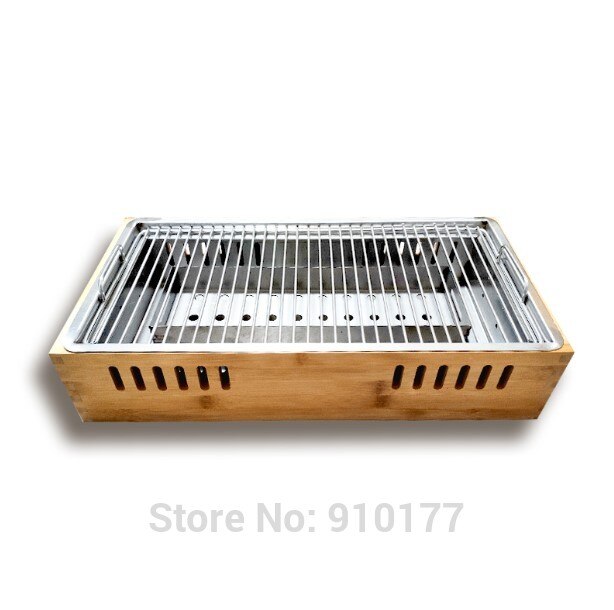 Portable bamboo box charcoal bbq grills commercial... – Vicedeal