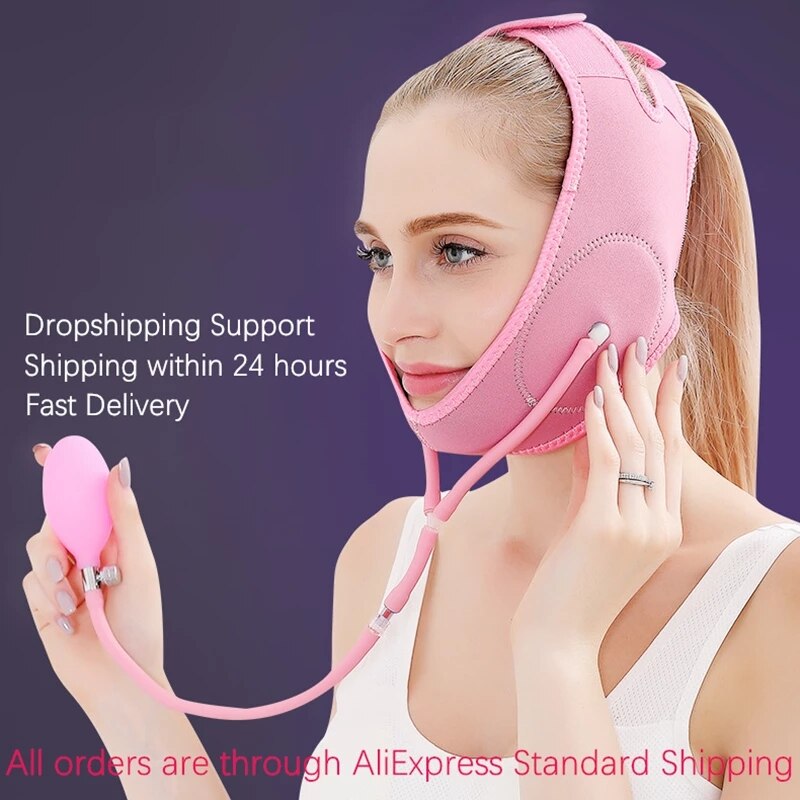 V Lijn Lifting Strap Chin Up Patch Dubbele Kin Red... – Vicedeal