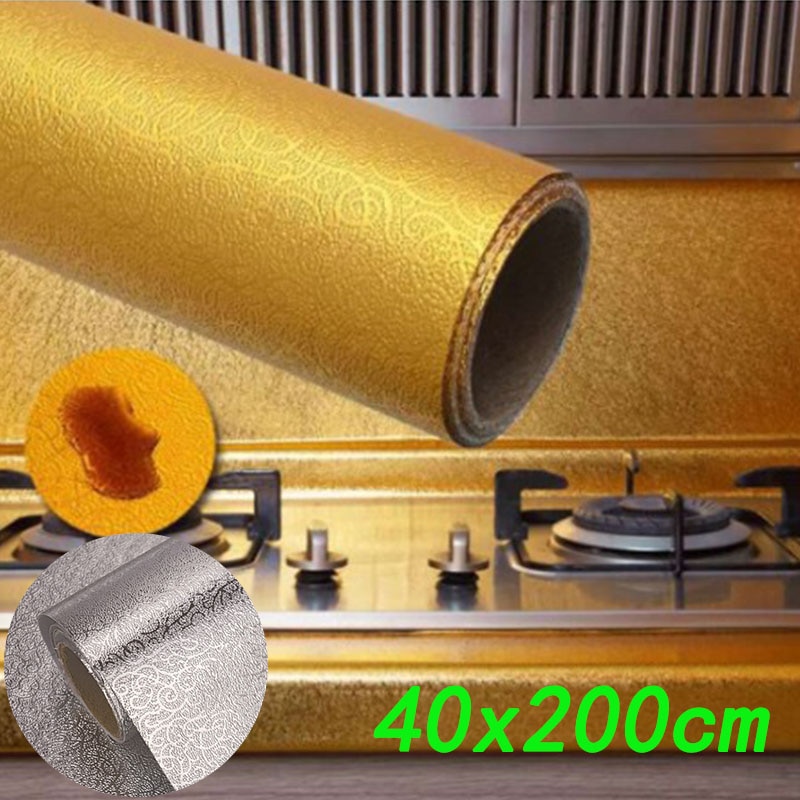 40x200cm self-adhesive kitchen oil proof wall past... – Vicedeal