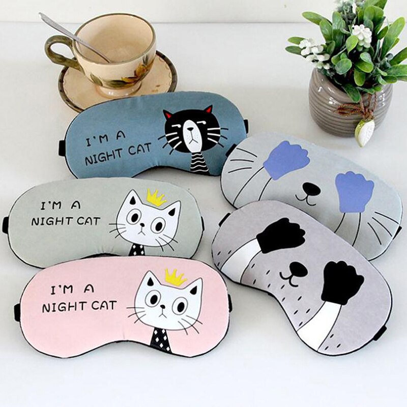 Cute Cat Cartoon Soft Eye Sleep Aid Mask With Comf... – Vicedeal