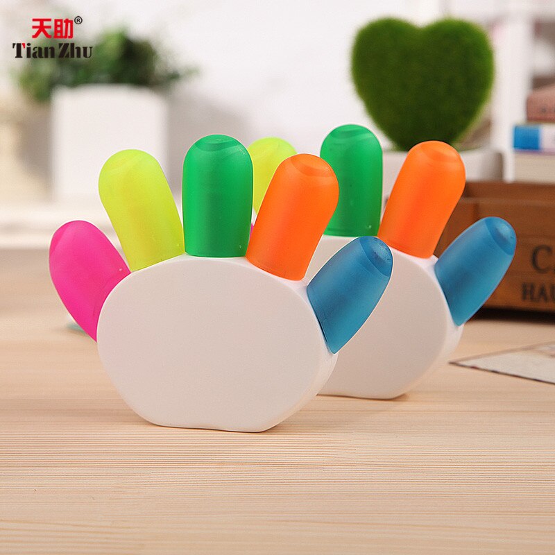 1 Pc/Pack Cute Funny Hand-Shaped Highlighter for S... – Grandado