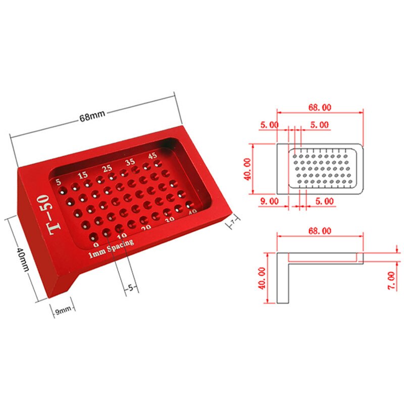 T-50 Measuring Tool Woodworking T-type Scribe Mark... – Grandado