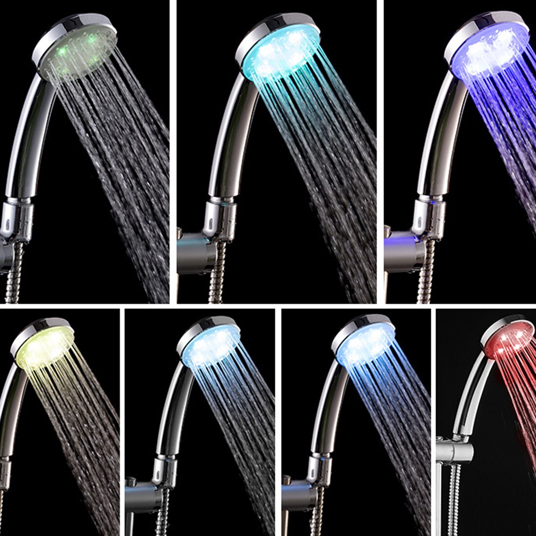 7 Kleur Led Douchekop Geen Led Neerslag Veranderen... – Grandado