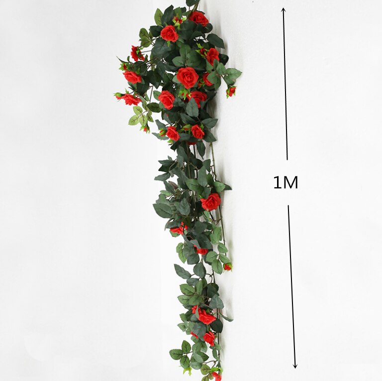 Enredadera de flores artificiales, tira de plantas... – Grandado
