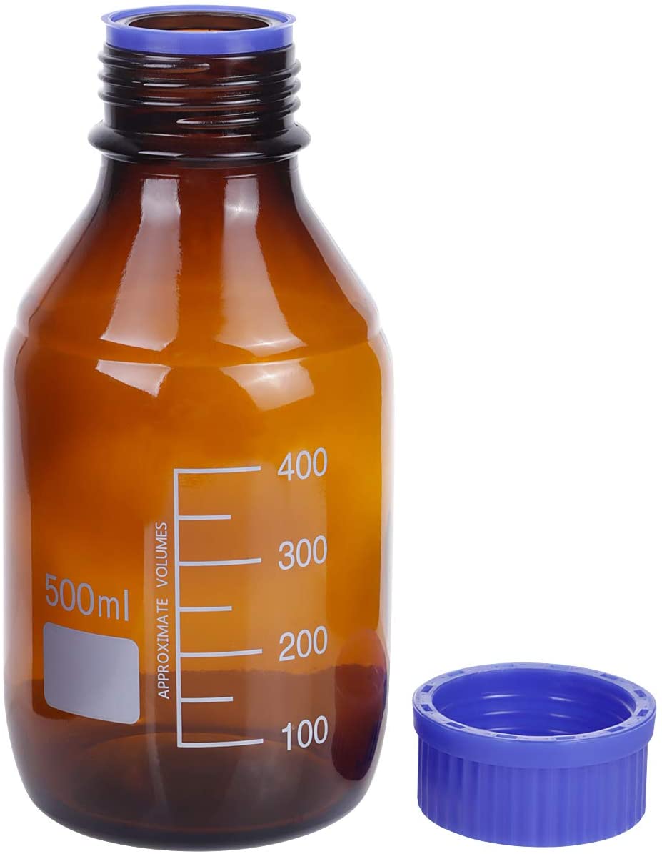 4Pack Amber Brown Glass Graduated Acid Reagent Bot... – Vicedeal