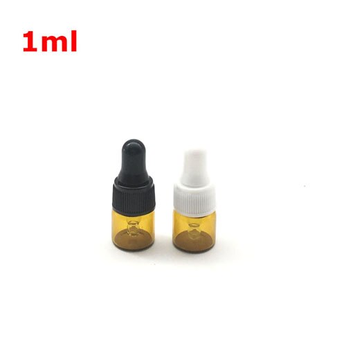 5pcs Small 1ml Amber Glass Bottle Sample Vial For ... – Grandado