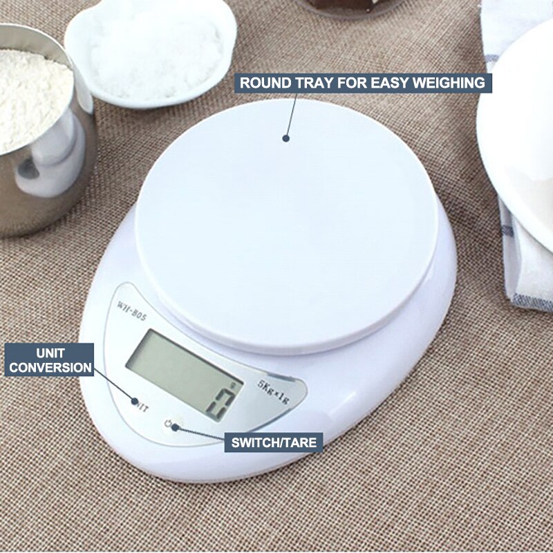 5kg/1g Portable Digital Scale Food Health Diet Kit... – Grandado