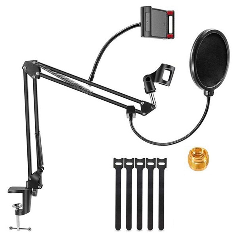 Mic Boom Arm Stand,Adjustable Game Microphone Boom... – Vicedeal