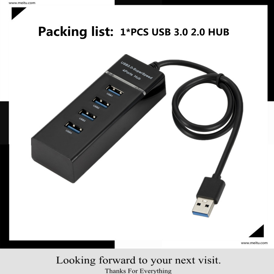 4 Häfen 3,0 zu 2,0 USB Hub Splitter hoch Geschwind... – Grandado
