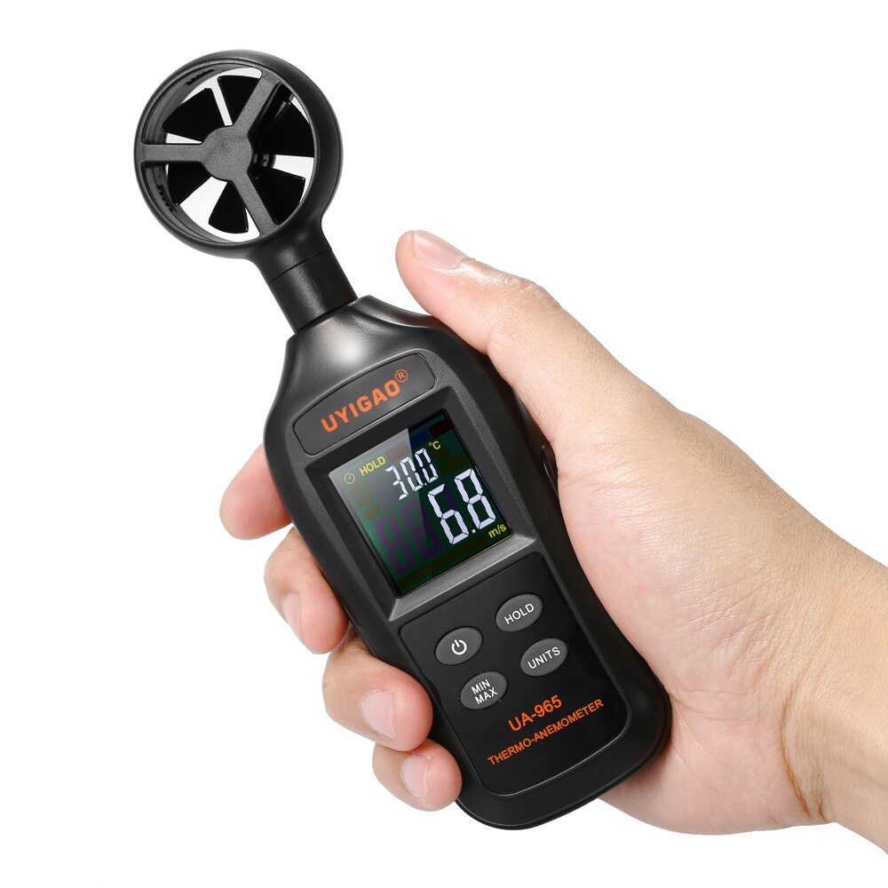 Handheld Digital Anemometer Thermometer Wind Speed... – Grandado