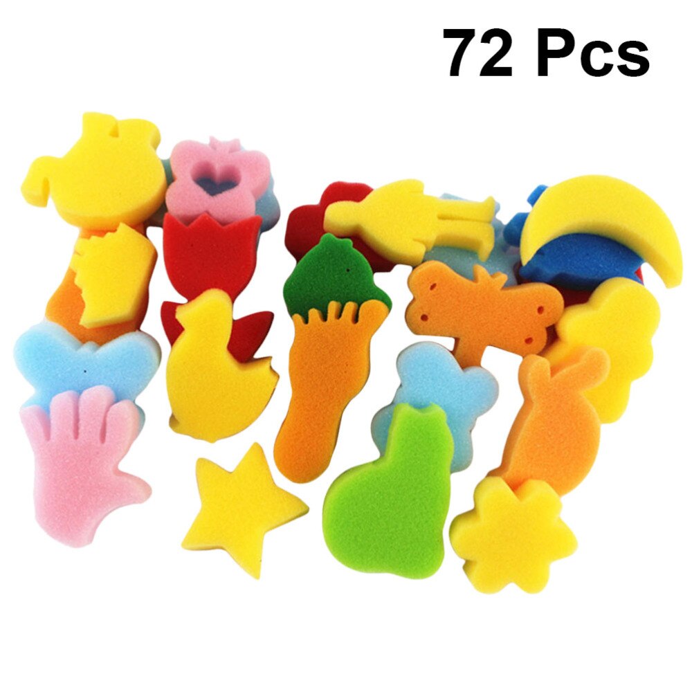72Pcs Diy Schilderen Spons Aquarel Craft Spons Vro... – Vicedeal