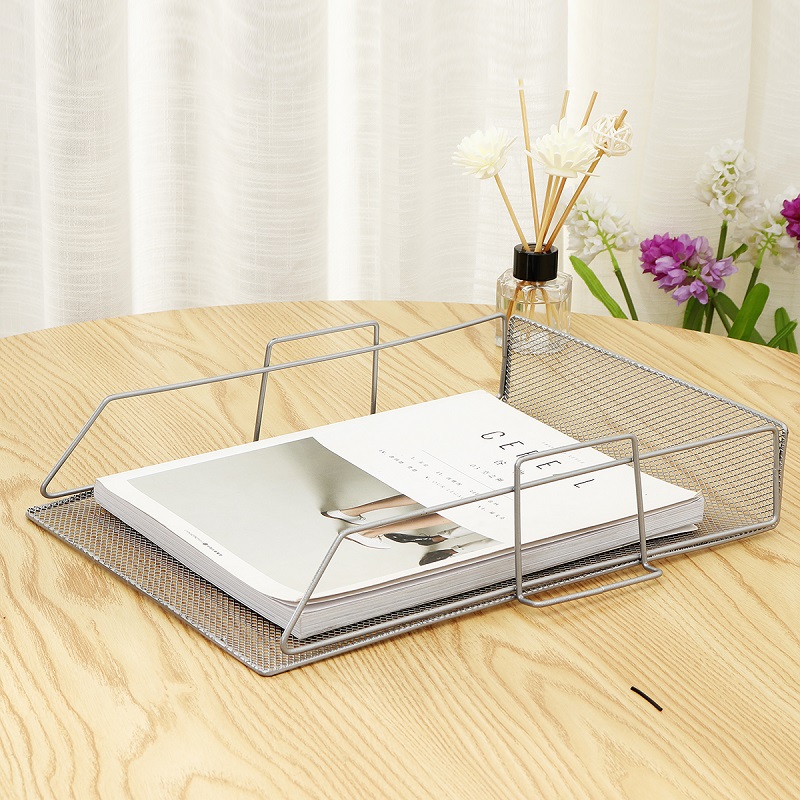 Stackable Iron Mesh A4 Paper Organizer Document Fi... – Vicedeal