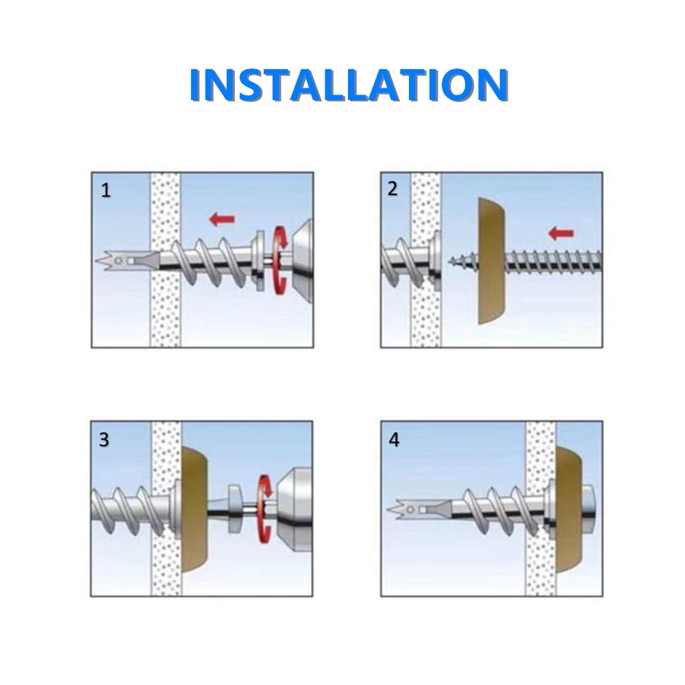 13 x 42 metall/nylon selvborende gipsanker/lett gi... – Grandado