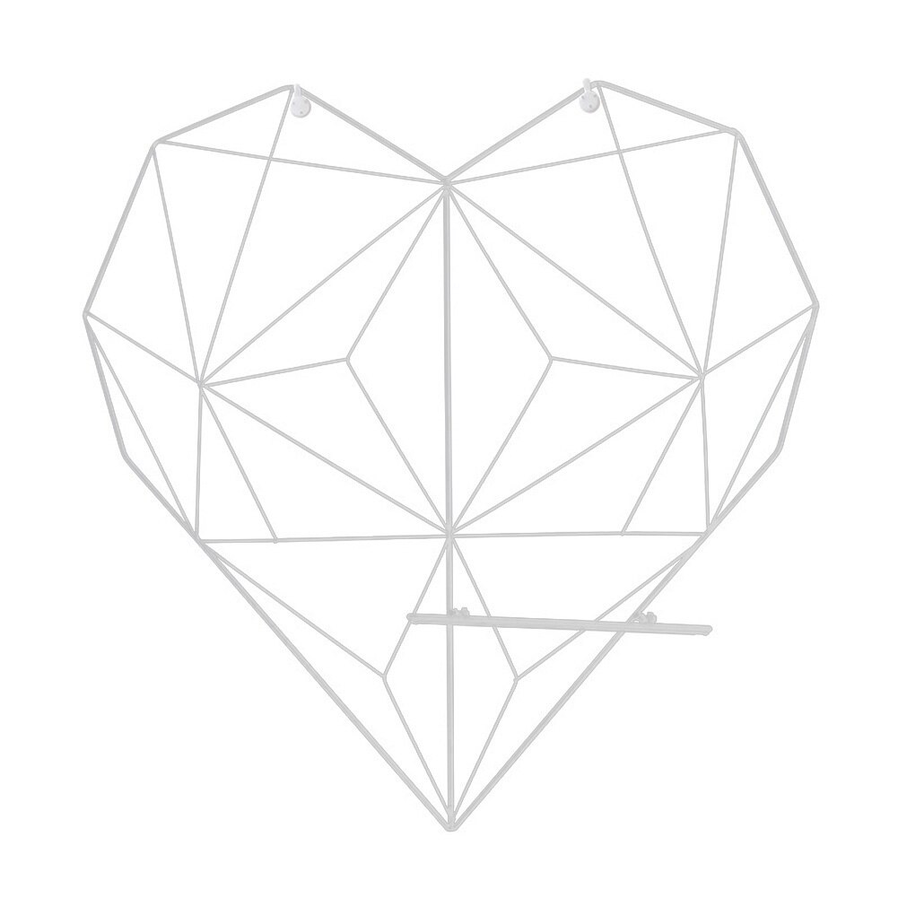 Nordisk kunststil hjem metal hjerte vægophæng hyld... – Vicedeal