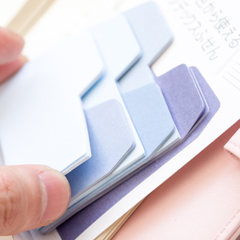 6set Gradient Color Sticky Notes Memo Agenda Pad S... – Vicedeal