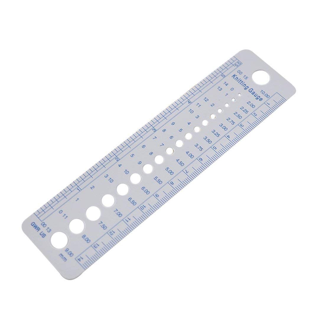 Plastic Knitting Size Gauge 2mm -10mm Ruler Weavin... – Grandado