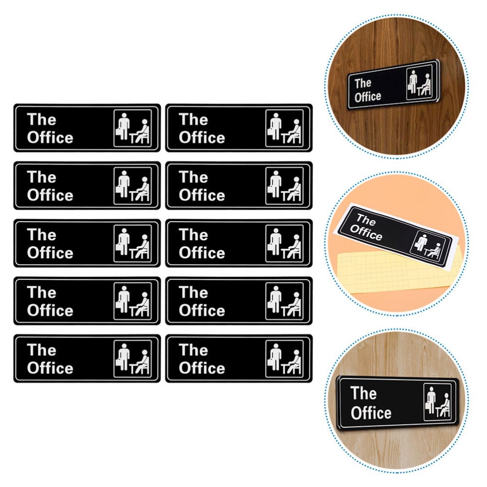 10pcs Practical Office Door Decorative Sticker Eng... – Grandado