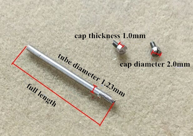 1pc 1.23mm Diameter Stainless Steel Flat Watch Scr... – Grandado