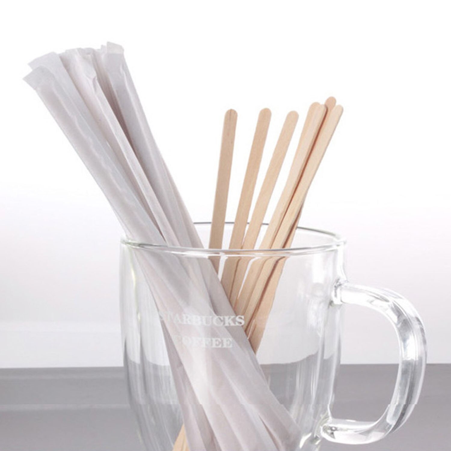 100PCS Wooden Coffee Tea Stirrer Sticks for Home O... – Vicedeal