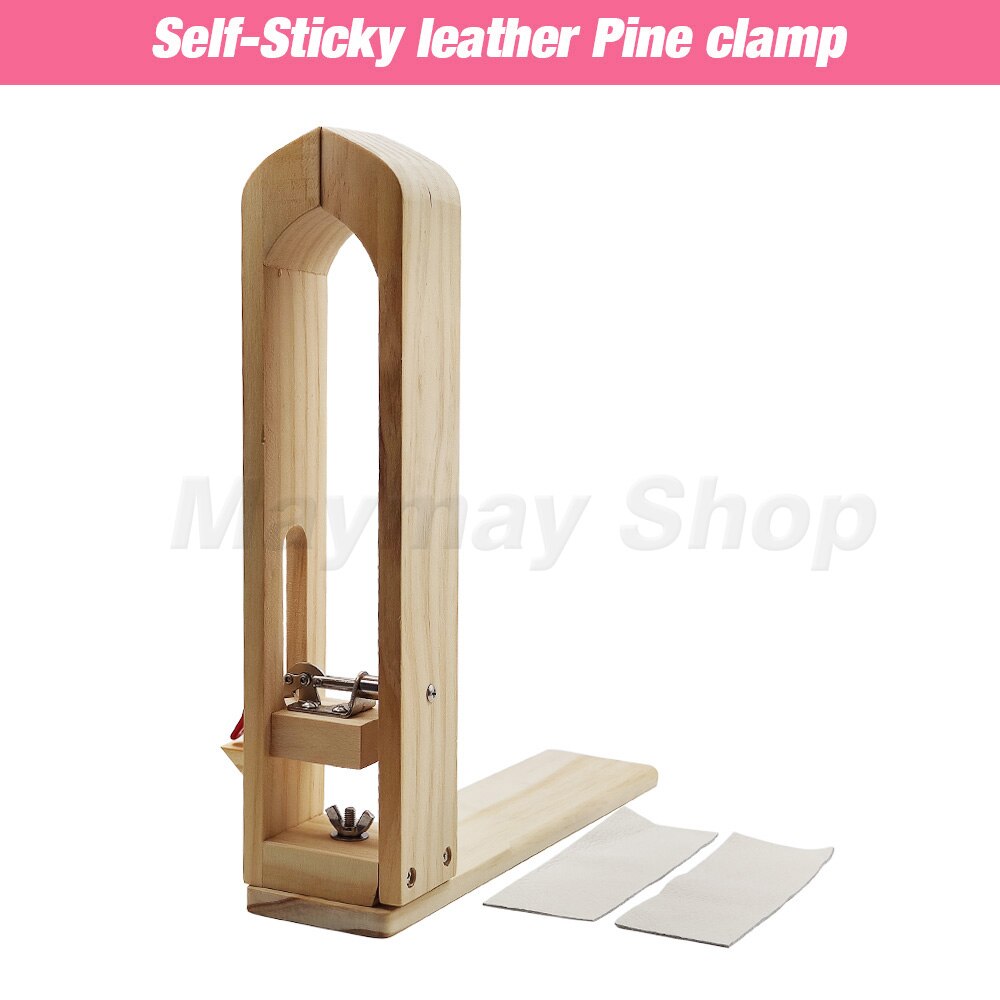 Pine Wood Leathercraft Hand Stitching Clamp Leathe... – Grandado