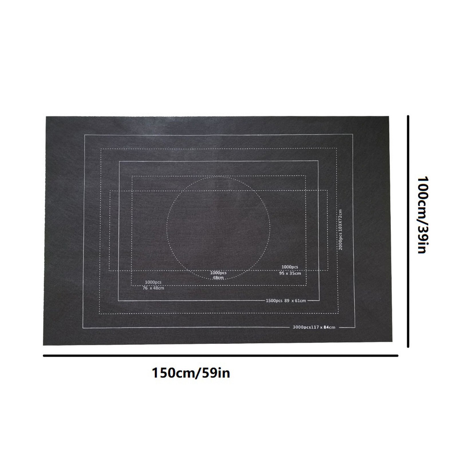 Solid Vilt Puzzel Roll Opslag Mat Roll Tot 3000 St... – Grandado