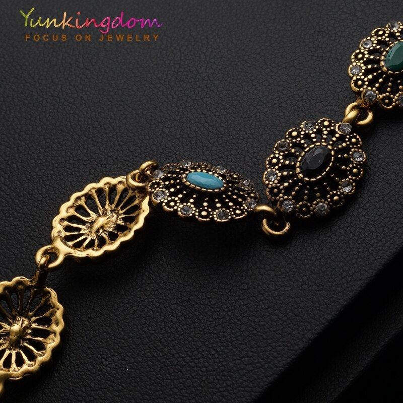 Yunkingdom Unique Style Colorful Jewelry, Gold Col... – Grandado