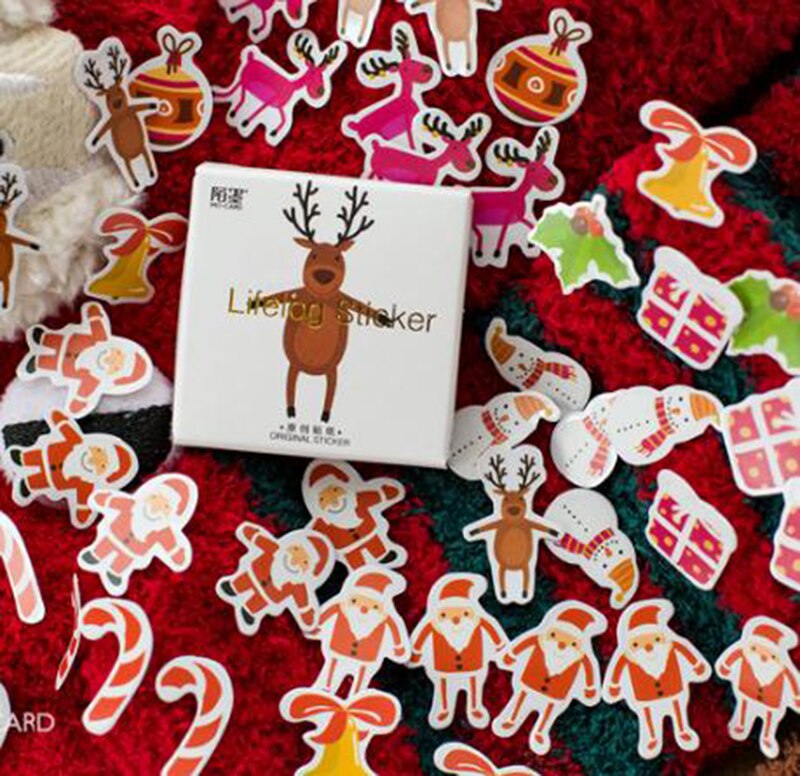 50Pcs/Pack Kawaii Christmas Sticker Cute Forest El... – Vicedeal