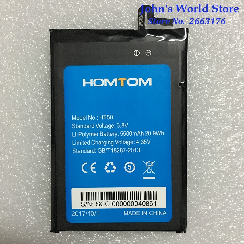 100% Original HOMTOM HT50 Battery Replacement 5.5i... – Grandado