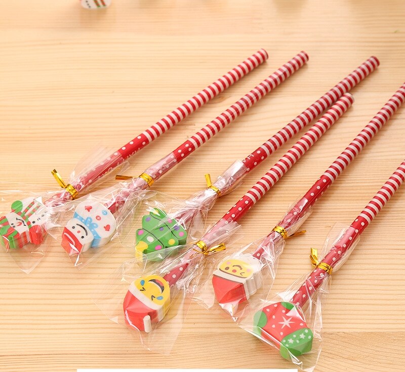 Santa Claus Hb Rubber Pencil Stationery Children S... – Grandado