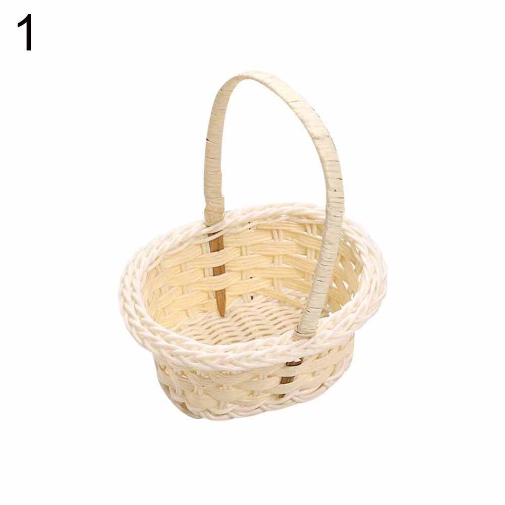 Hand Made Wicker Basket Wicker Flower Basket Shopp... – Grandado