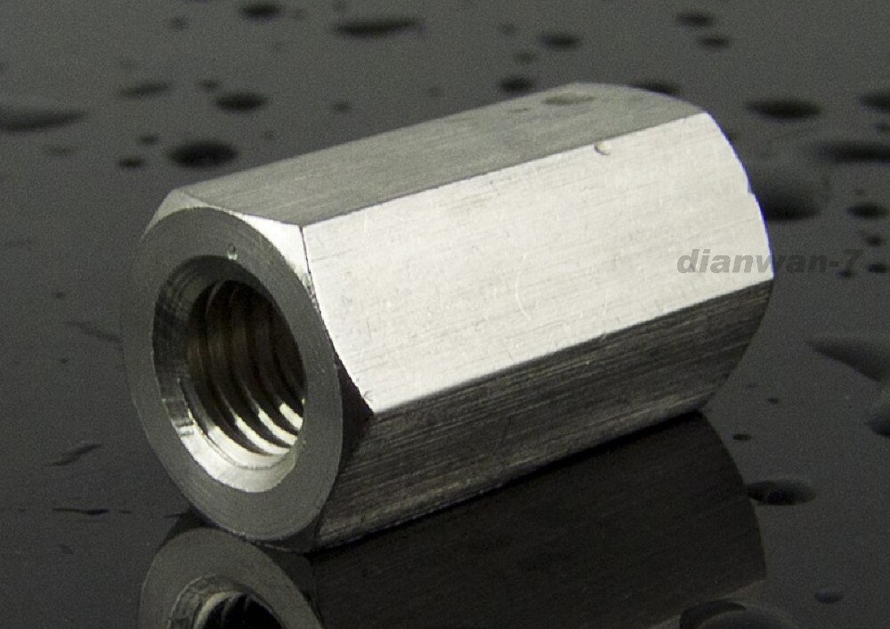 M12 304 Stainless Steel Coupling Nut, Hex Rod Coup... – Grandado