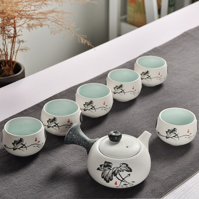 7 ceramic tea set Chinese Tea set tea set home cer... – Grandado