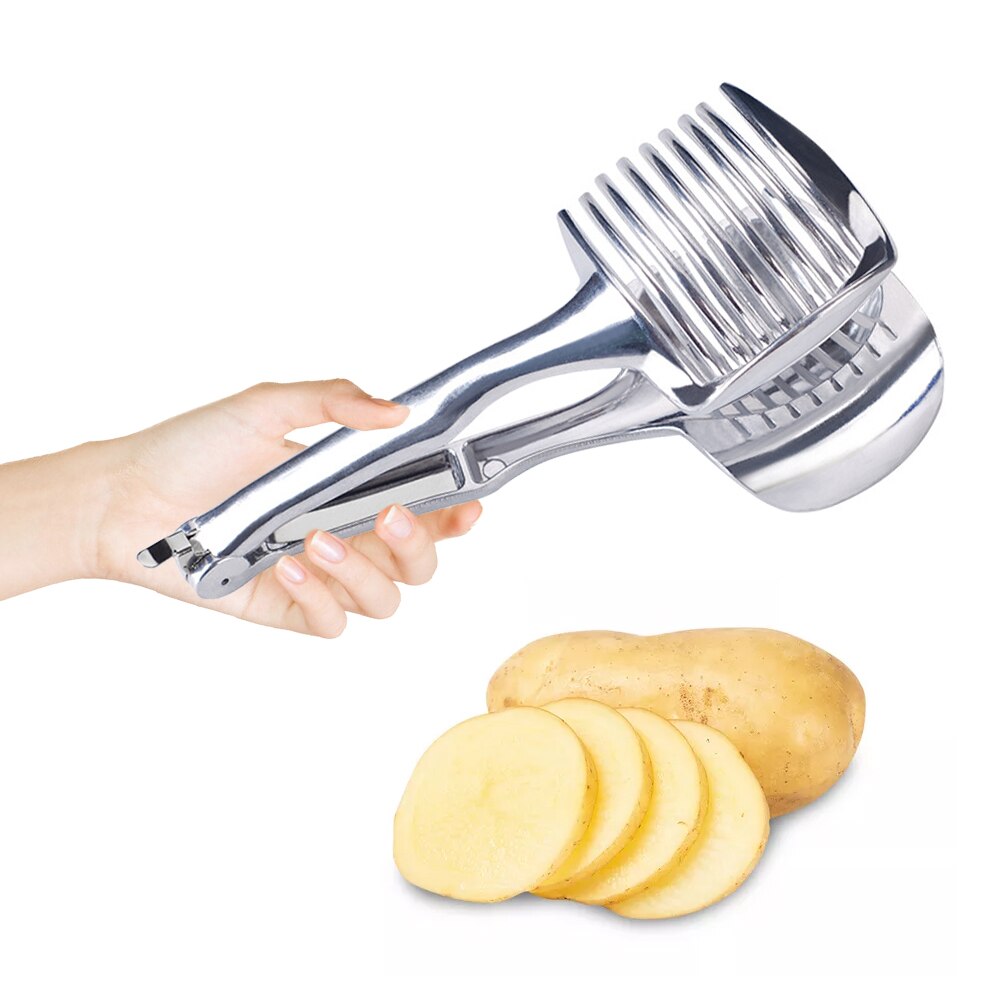 Stainless Steel Potato Slicer Tomato Cutter Tool S... – Vicedeal