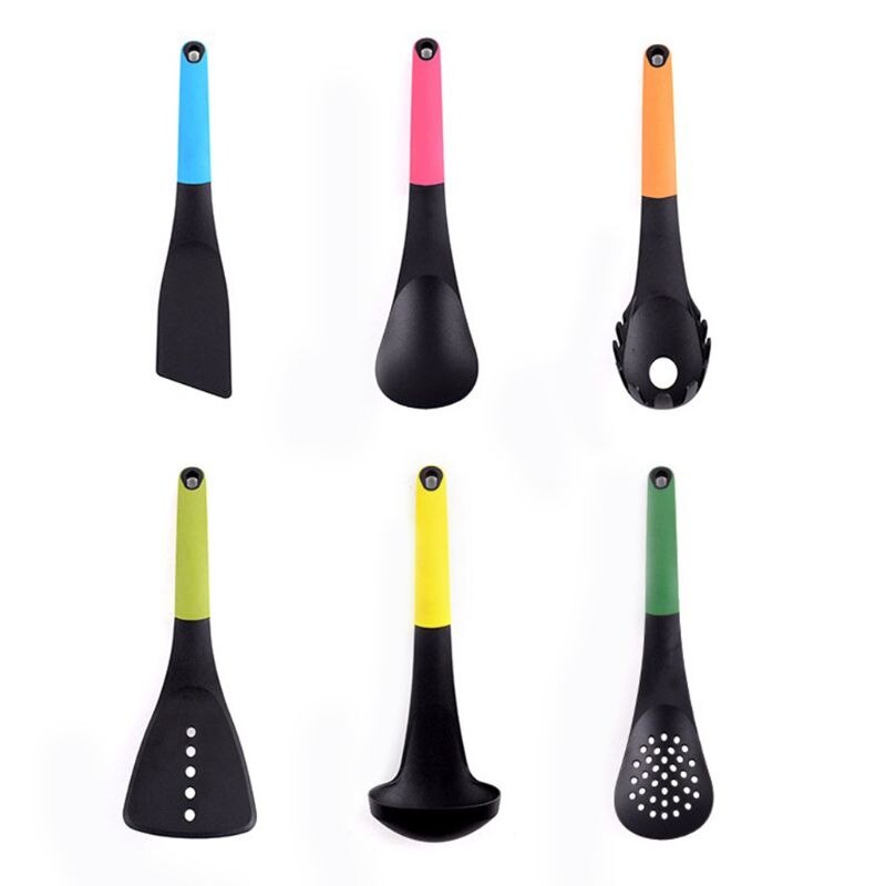 6 Pcs Multifunction Colorful Handle Non-stick Pan ... – Grandado