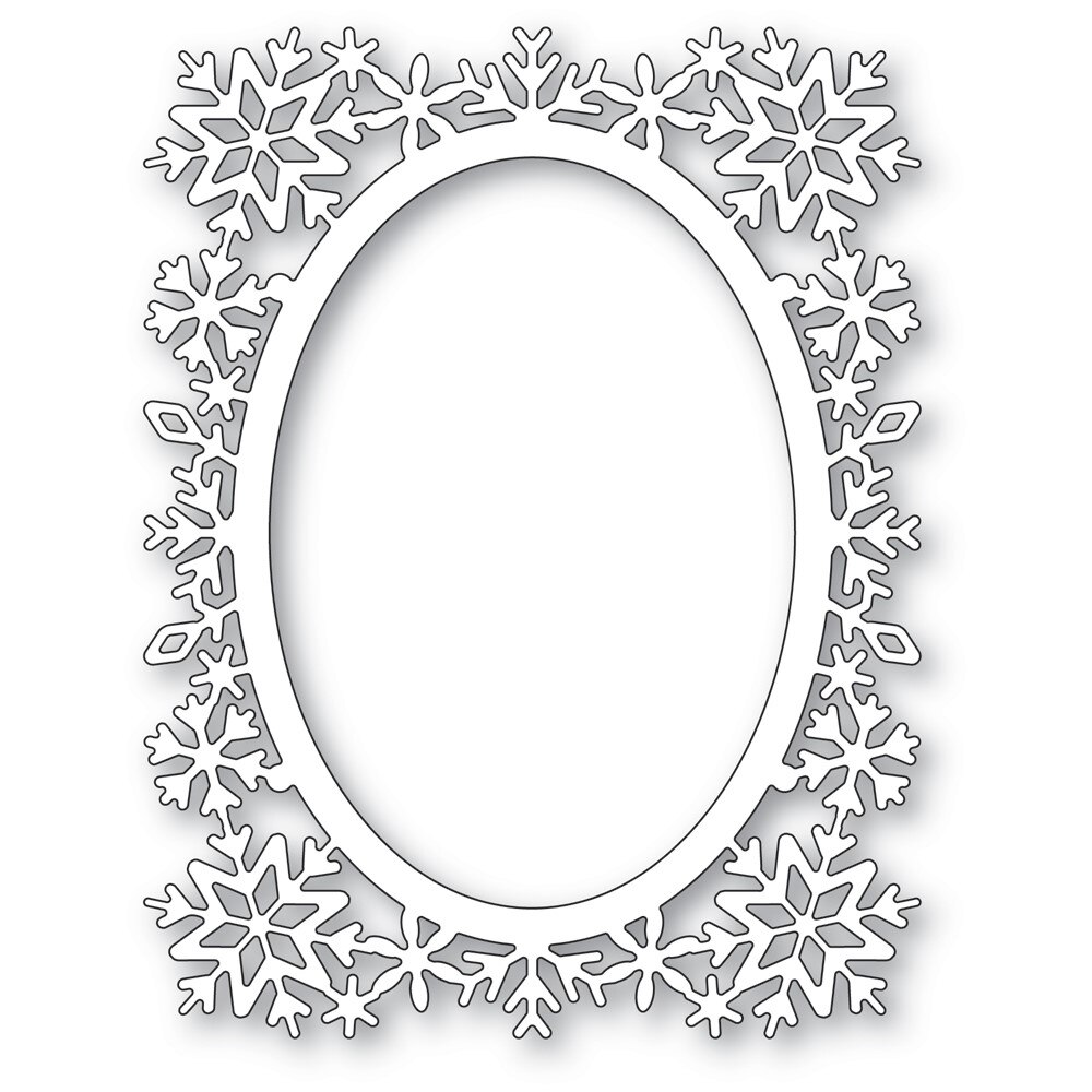 Christmas Snowflake Oval Frame Metal Cutting Dies ... – Vicedeal