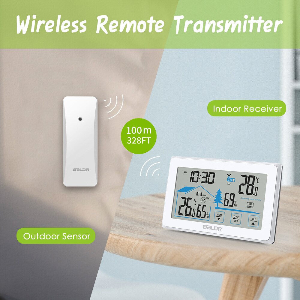 Touch Screen Wireless Weather Station Digital In/O... – Grandado