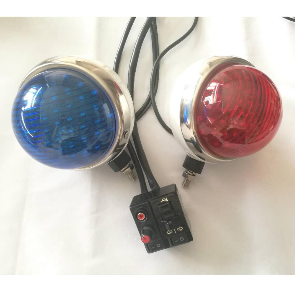 FOCAN LED Red-Blue flashing Motorcycle Police warn... – Grandado