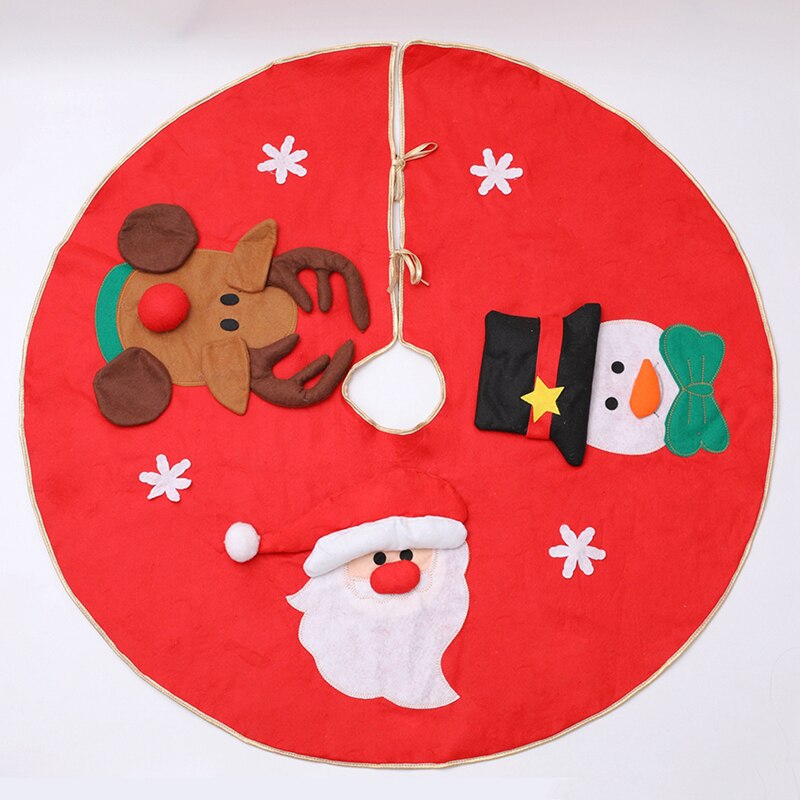 100cm Christmas Tree Red Skirt Base Xmas Floor Mat... – Vicedeal