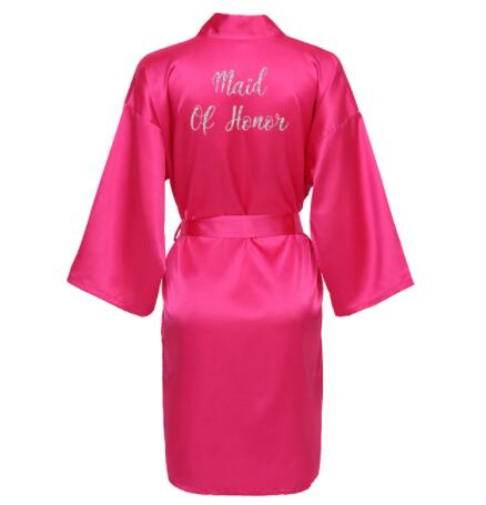 Silk Satin Bridesmaid Sexy Robes Bridal Bath Robe ... – Grandado